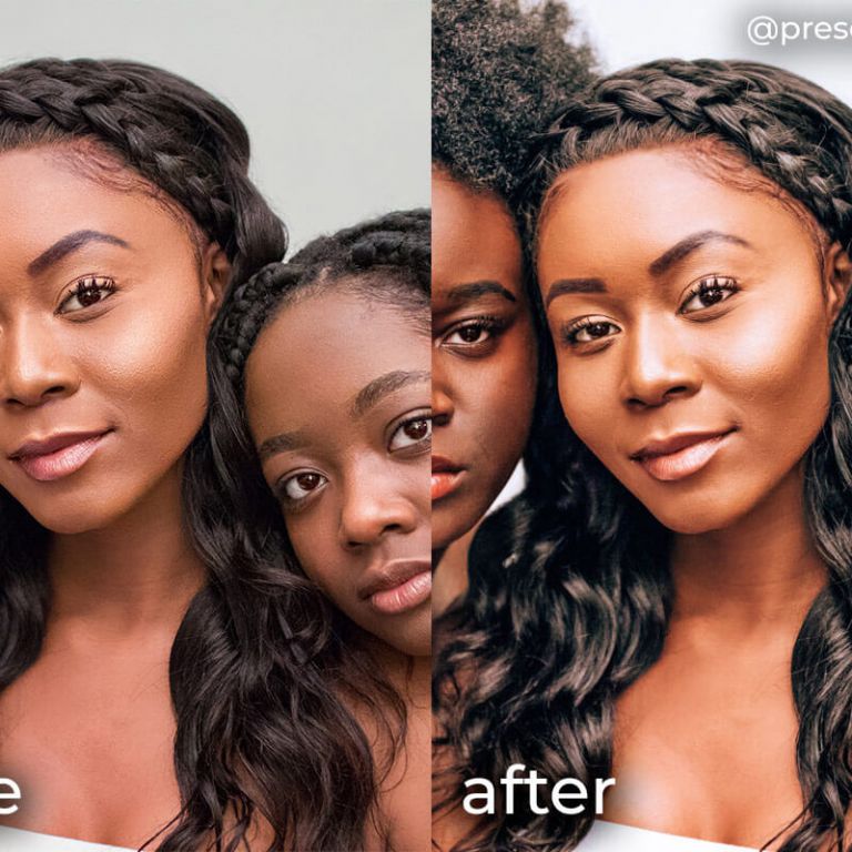 Skin colors preset - Mobile presets for Lightroom