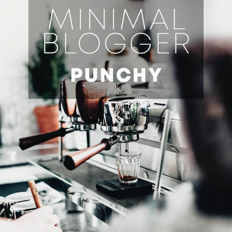 Minimal Blogger Punchy preset - Mobile presets for Lightroom